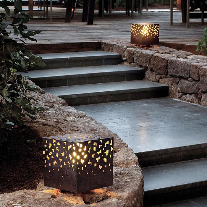 Corten Steel Outdoor Lights