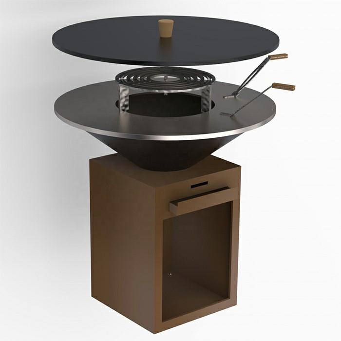 charcoal steel bbq grill