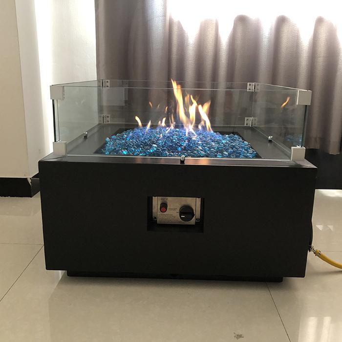 natural gas stainless steel fire pits