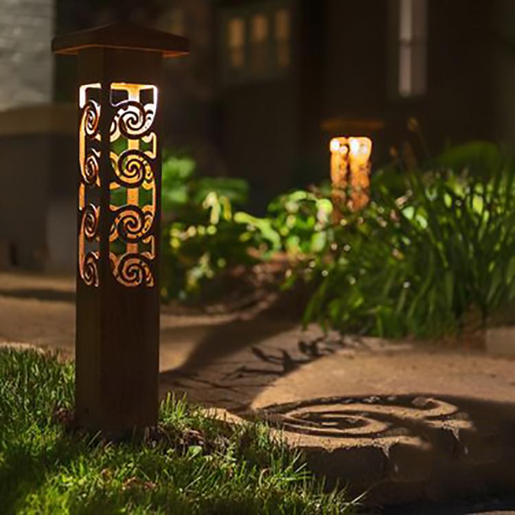 laser cut steel led light