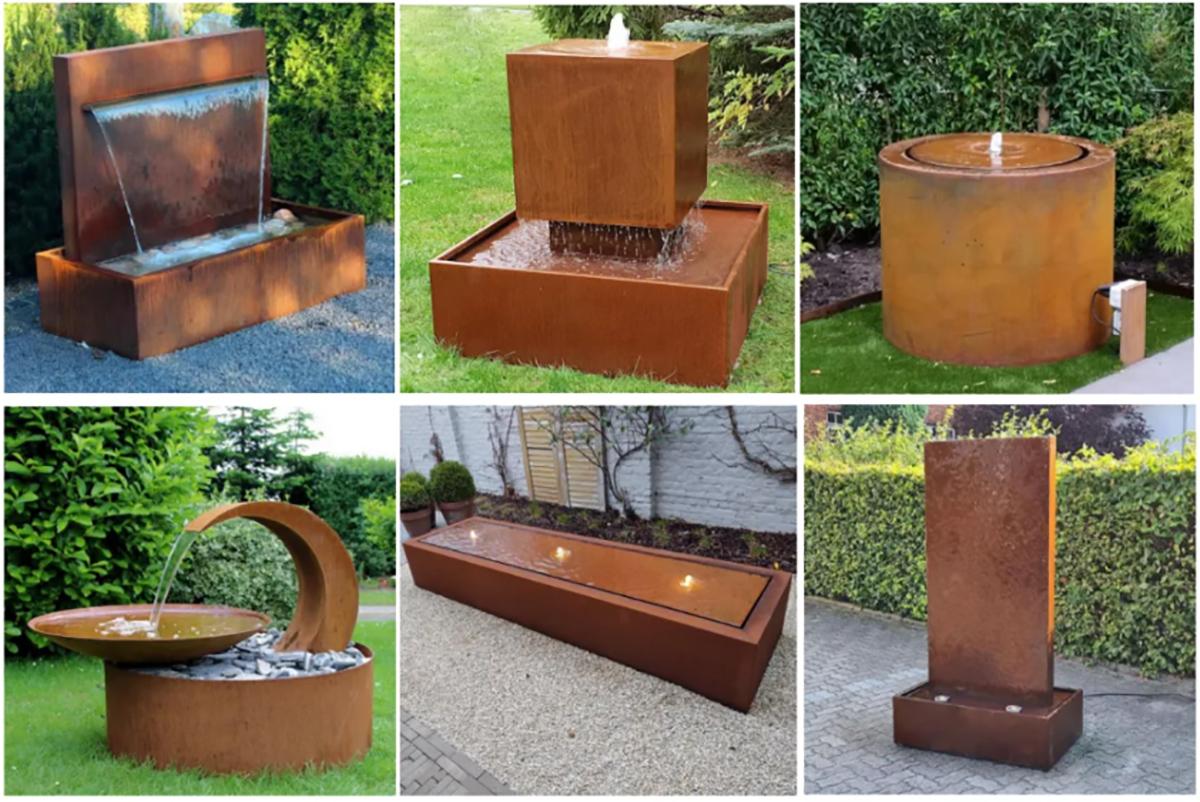 steel water feature