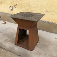 China CE Outdoor Corten Steel Cooking Smoker Grill BBQ for sale