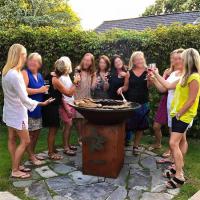China Corten Steel BBQ Grill Wood Burning Barbecue Grills Metal Smoker Grill for sale