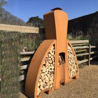 China Corten Steel Metal Brazier Fire Pit for Camping for sale