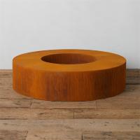 China Outdoor Rustic Red Wood Burning Fire Pits 1200mm *400mm*2000mm for sale