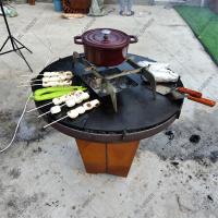 China Wood Burning Garden Metal Brasero Steel BBQ Grill for sale
