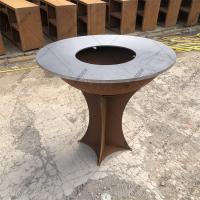 China Weathered Steel Cooking Plancha Grill Height 900mm for sale