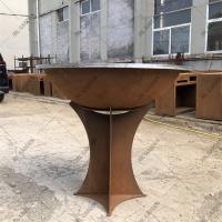 China Weathered Steel Cooking Plancha Grill Height 900mm for sale
