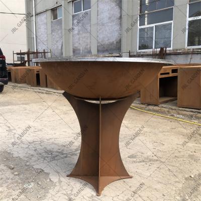 China Weathered Steel Cooking Plancha Grill Height 900mm for sale