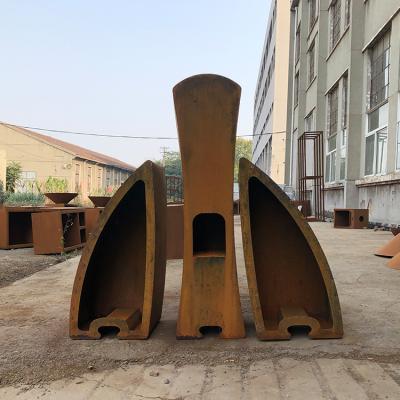 China Outdoor Corten Steel BBQ Brazier Diameter 900mm for sale