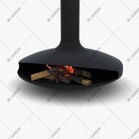 China Carbon Steel Real Fire Fireplace Indoor Suspended Customized for sale