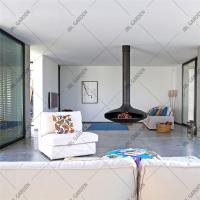China Carbon Steel Real Fire Fireplace Indoor Suspended Customized for sale