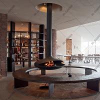 China Ceiling Suspended Wood Burning Stove With 60-80m2 Heat Area for sale
