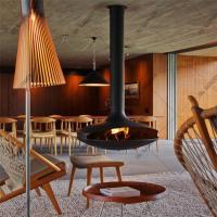 China Ceiling Suspended Wood Burning Stove With 60-80m2 Heat Area for sale