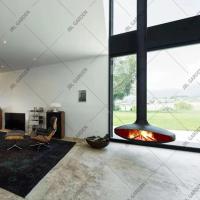 China Carbon Steel Wood Burning Fire Pits Hanging Suspended Ceiling for sale