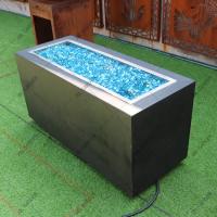 China Rectangle Garden Propane Gas Outdoor Firepit for sale