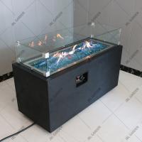 China Carbon Steel Garden Gas Fire Pits Outdoor Rectangle Propane Firepit for sale