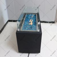 China Carbon Steel Garden Gas Fire Pits Outdoor Rectangle Propane Firepit for sale
