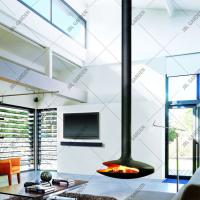 China Roof Mounted Wood Burning Fire Pits Suspended Fireplace Cocoon Hanging Fireplace for sale