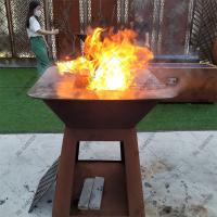 China Corten Steel Fire Pit BBQ Fiq Xl Outdoor Corten Steel BBQ Grill for sale
