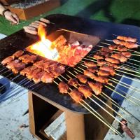 China Corten Steel Fire Pit BBQ Fiq Xl Outdoor Corten Steel BBQ Grill for sale