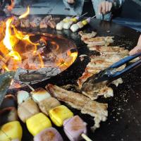 China Corten Grill Bbq Charcoal Grill Table Korean Bbq Steel BBQ Grill for sale