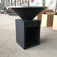 China Outdoor Corten Steel BBQ Grill With Cooking Grill for sale