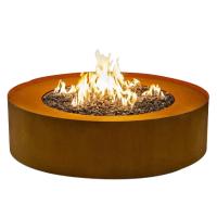 China Charcoal Firepit Metal Round Smokeless Wood Burning Steel Fire Pits for sale