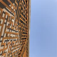 China Corten Steel Privacy Screens Outdoor Garden Privacy Art Metal Decorative Panels for sale