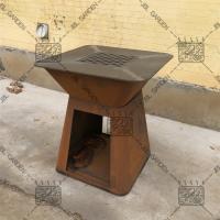 China Commercial Charcoal Corten Steel BBQ Grill for Backyard for sale