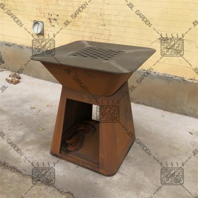 China Commercial Charcoal Corten Steel BBQ Grill for Backyard for sale