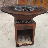 China OEM Oxidised Brasero Corten Steel BBQ Grill Charcoal Bbq Grills for sale