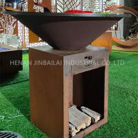 China OEM Oxidised Brasero Corten Steel BBQ Grill Charcoal Bbq Grills for sale