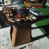 China Multifunction Corten Steel Outdoor Barbecue Bbq Grill Near Me for sale
