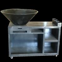 China Outdoor Garden Charcoal Barbecue Corten Steel Commercial BBQ Grill for sale