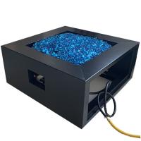 China Outdoor Corten Steel Firepit Propane Fire Pit Set Burner Natrual Gas Firepit for sale