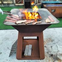 China Outdoor Kitchen Metal Bbq Grill Garden Backyard Steel Bbq Grill for sale
