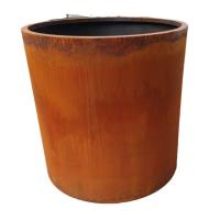 China Custom Outdoor Flower Pot Planters Large Metal Garden Box Planters for sale