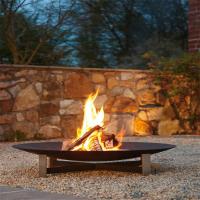 China Modern Outdoor Indoor Garden Corten Steel Bbq Firepit Customized for sale