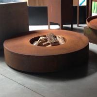 China Freestanding Outdoor Garden Corten Steel Round Fire Pits Stove for sale