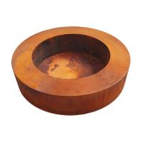 China Freestanding Outdoor Garden Corten Steel Round Fire Pits Stove for sale