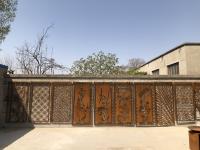 China Weathering Steel Panel Room Dividers With Lights Decorative Metal for sale