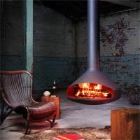 China Wood Burning Chimineas Steel  Outdoor Firepits Bowl Spark Screen Modern Firepits for sale