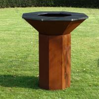 China Rusty Surface Corten Steel BBQ Grill Outdoor Heavy Duty for sale