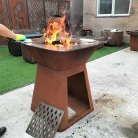 China Outdoor Weather Proof Steel BBQ Grill Heavy Duty CORTEN Metal for sale