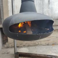 China Hotel And Indoor Rotating Suspended Fireplace Hanging for sale
