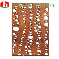 China Laser Cut Metal Privacy Room Divider Corten Steel Screen For Garden Outdoor for sale