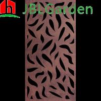 China Laser Cut Metal Privacy Room Divider Corten Steel Screen For Garden Outdoor for sale