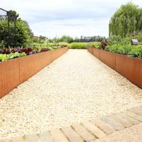 China Corten Steel Rust Metal Garden Edging Decorative for sale