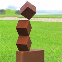 China Art Leaf Metal Tree Corten Steel Sculpture Garden Decoration for sale